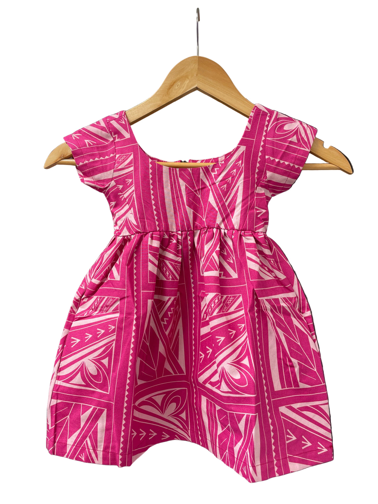 Eveni Kids Girls Midi Dress Adventure Pink – Eveni Pacific