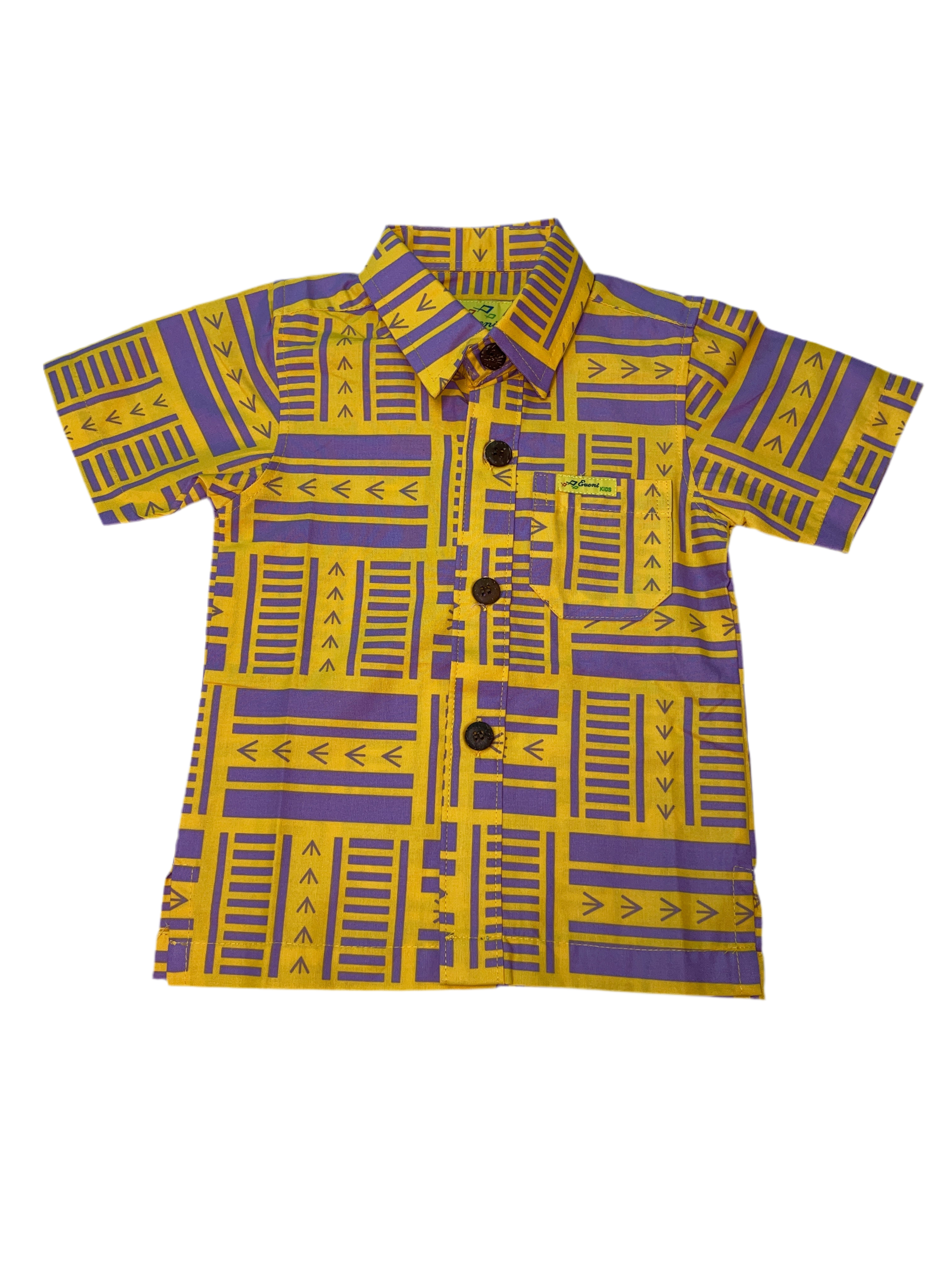 Eveni Pacific Boys Classic Elei Shirt - Harmony Citrus