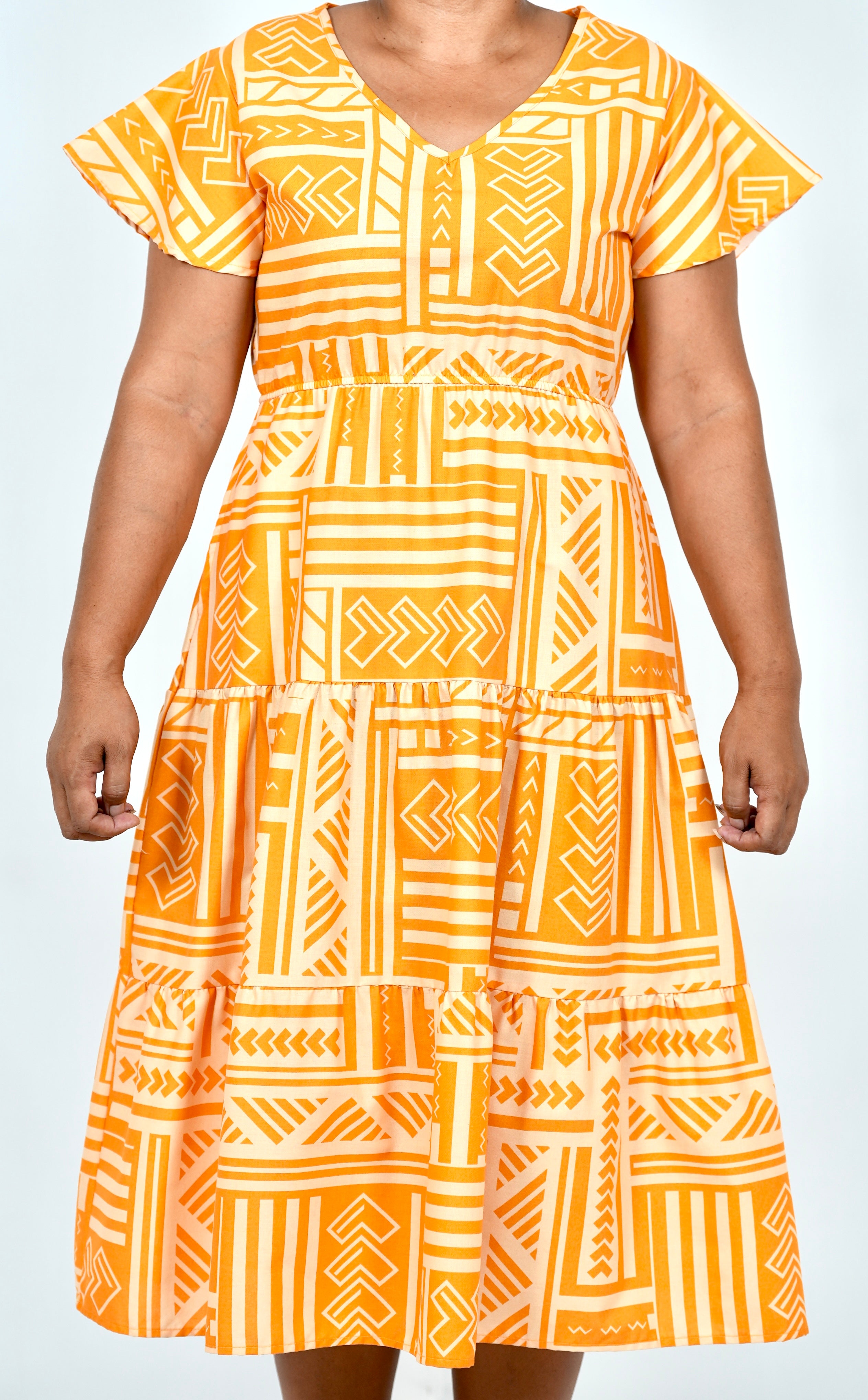 Eveni Pacific Ladies Leilani Dress - Lemon Honey