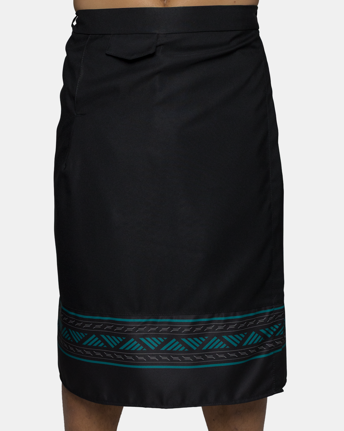 Eveni Pacific Mens Bottom Border le Faitaga 22 - Black